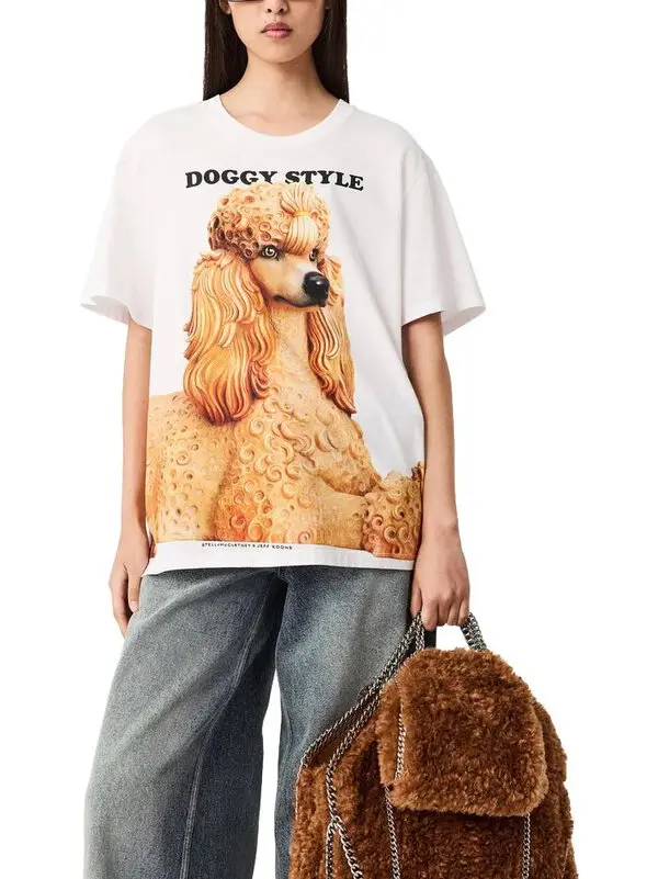 Stella McCartney Graphic Print Cotton T-shirt - White