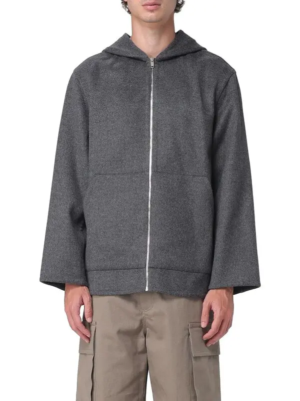Bottega Veneta Zip-up Hooded Jacket - Gray