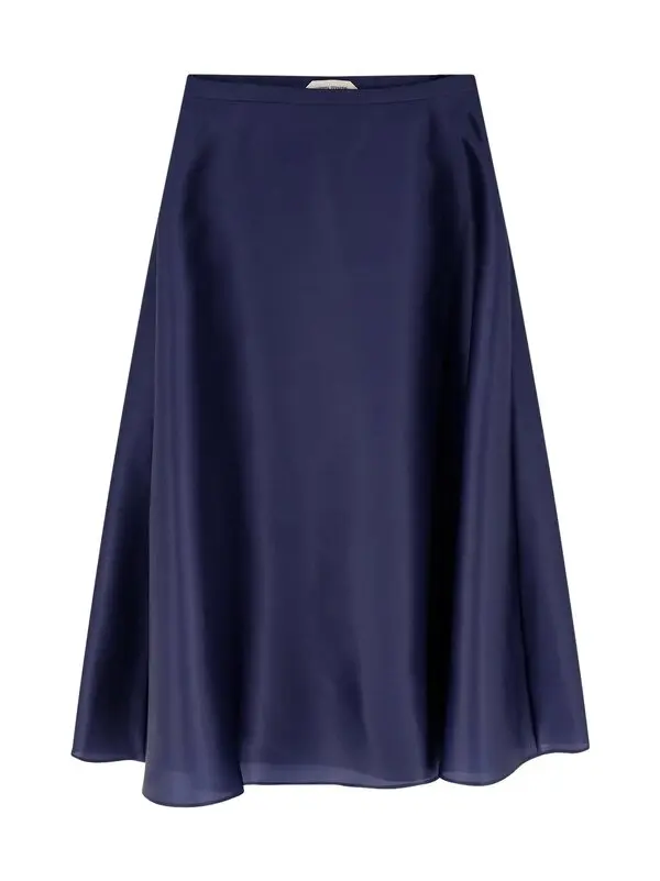 Alberta Ferretti Silk Flared Skirt - Multicolor