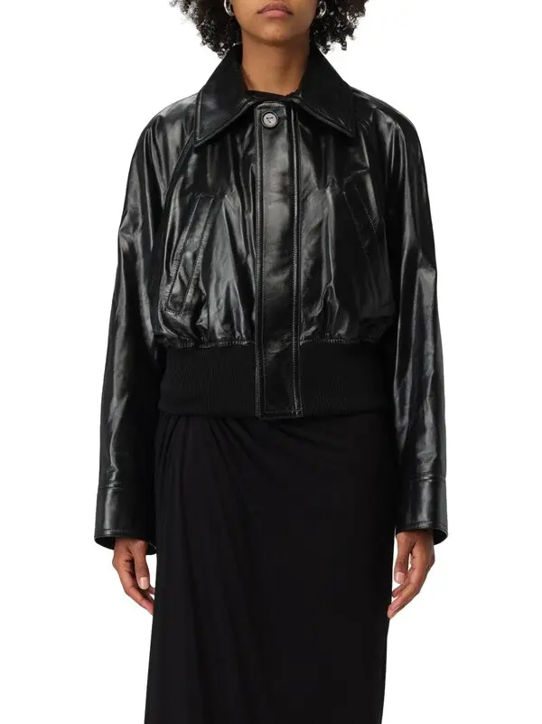 Bottega Veneta Lamb Leather Jacket - Black