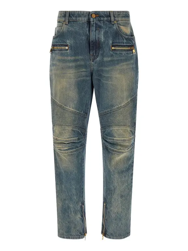 Balmain Biker Jeans - Blue