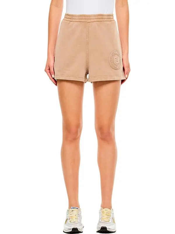 Fendi Embossed Logo Sweat Shorts - Multicolor