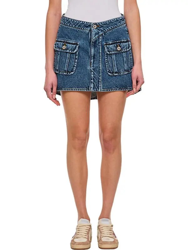 JW Anderson Patch Pocket Mini Skirt - Multicolor