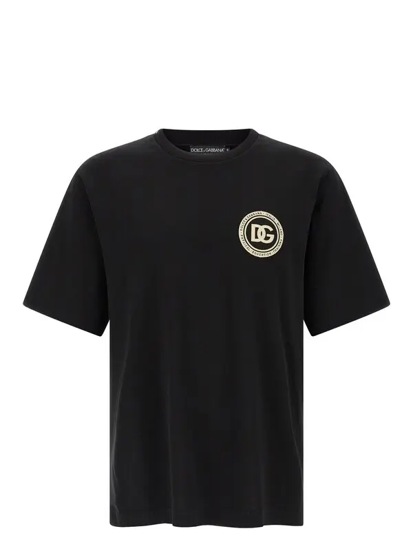 Dolce & Gabbana Dg' Patch T-shirt - Black