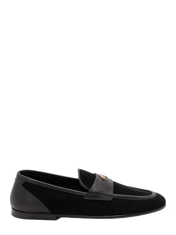 Dolce & Gabbana Suede Loafers With Horsebit Detail - Multicolor
