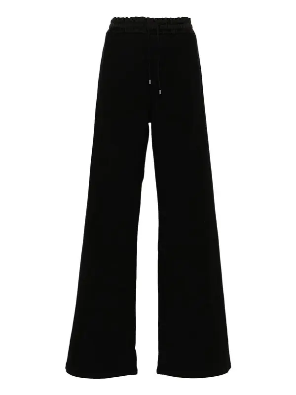 Saint Laurent Wide Leg Track Pants - Multicolor