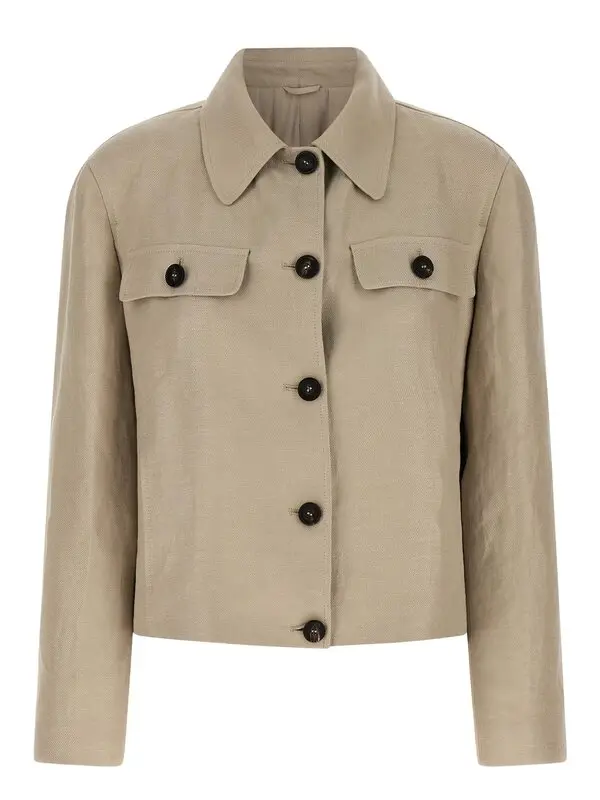 Brunello Cucinelli Linen Blazer - Cream