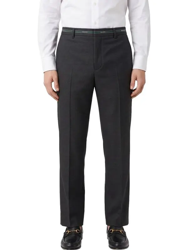 Gucci Wool Tailored Trousers - Gray