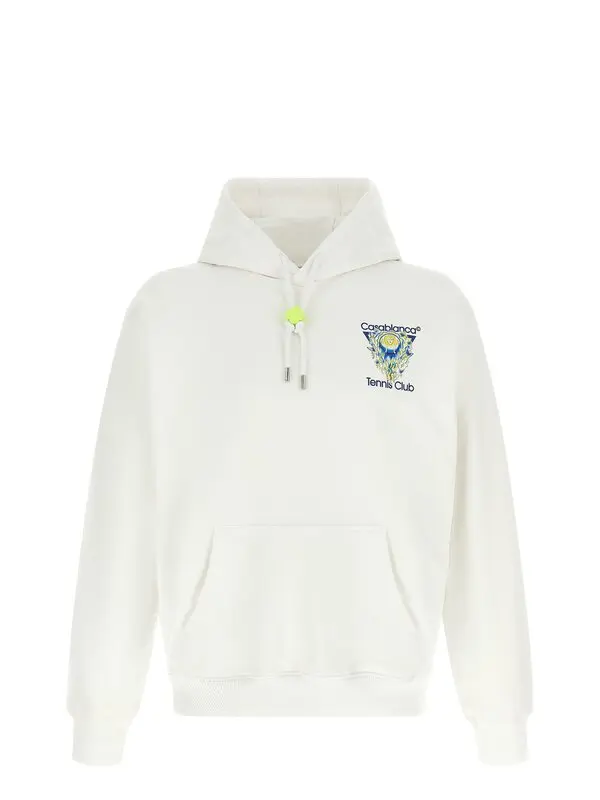 Casablanca Tennis Club Icon Hoodie - White