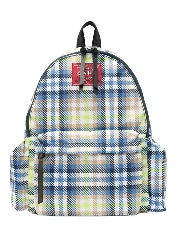 VIVIENNE WESTWOOD Tartan Pattern Backpack - Blue