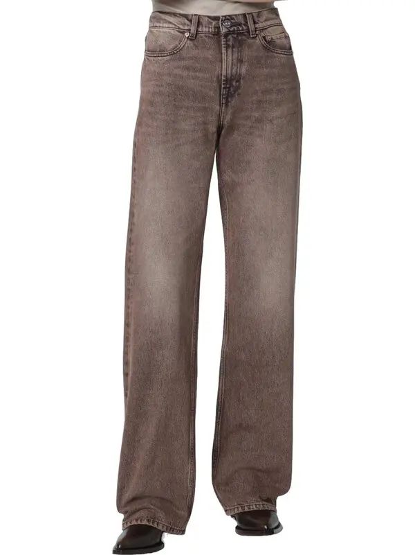 Our Legacy Wata Cut Jeans In Clay Breeze Wash - Brown
