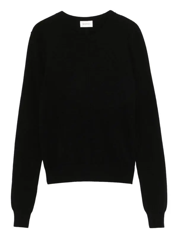 Saint Laurent Crew Neck Cashmere Sweater - Multicolor