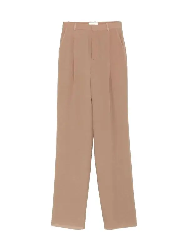 Saint Laurent Silk Wide-leg Pants - Multicolor