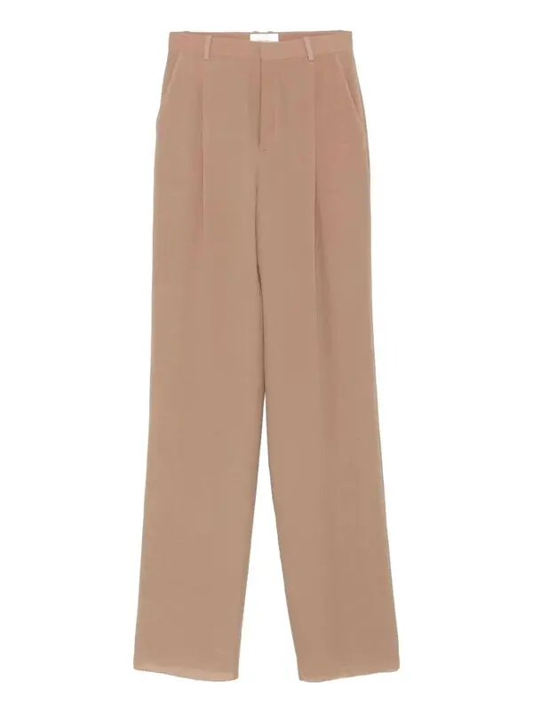 Saint Laurent Silk Wide-leg Pants - Multicolor