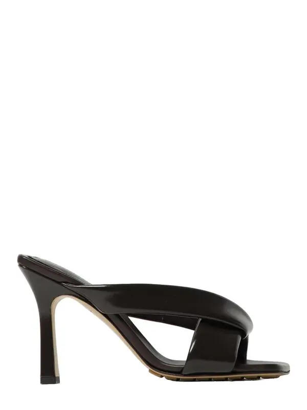 Bottega Veneta Leather Heeled Sandals - Brown