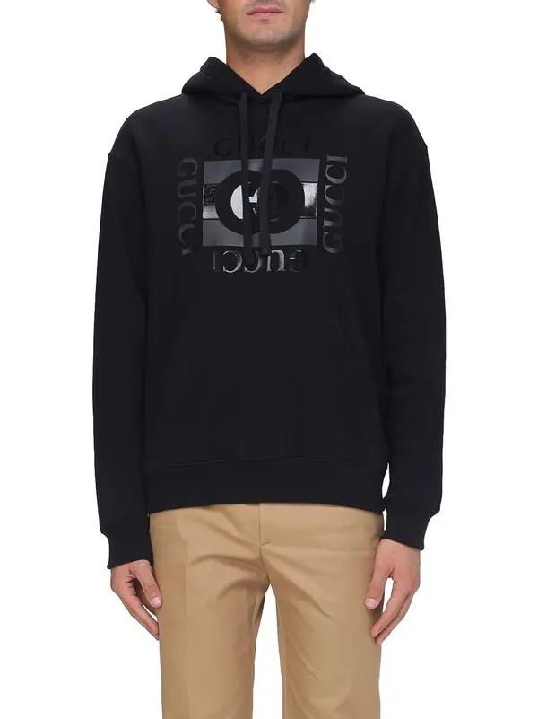 Gucci Cotton Logo Hoodie - Black