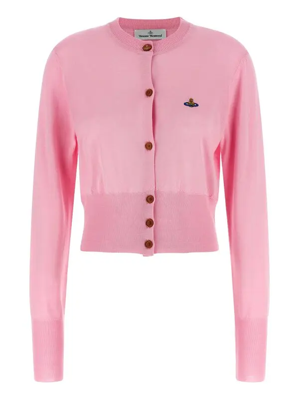 VIVIENNE WESTWOOD Bea Cropped Cardigan - Pink