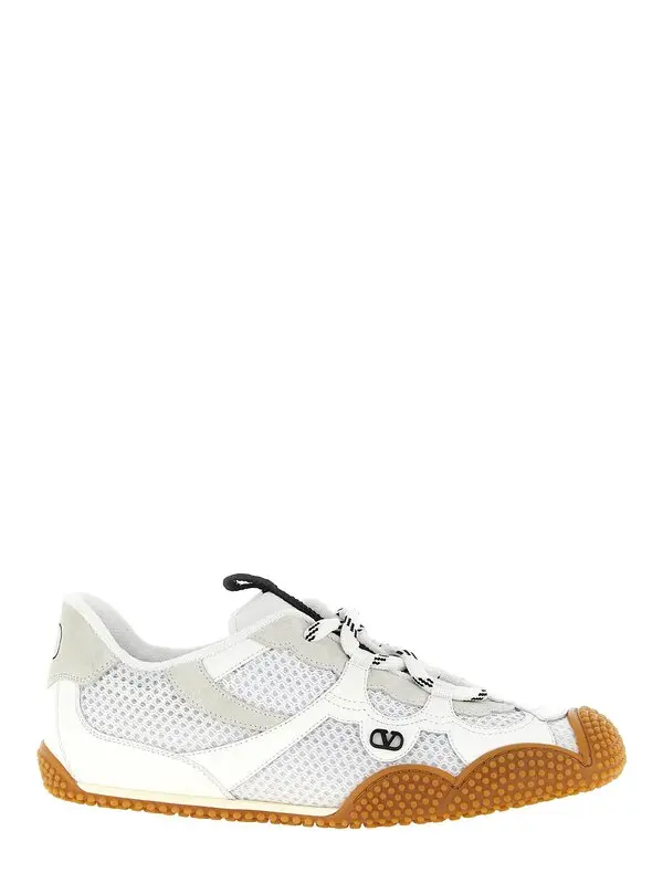 Valentino Garavani Amphibia Lace Up Sneakers - White