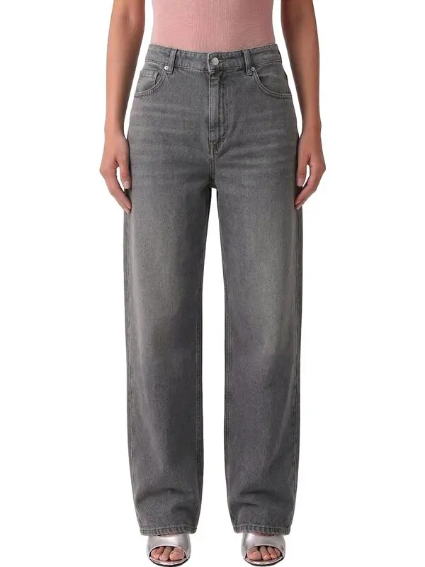Max Mara Grey Cotton Blend Jeans - Gray