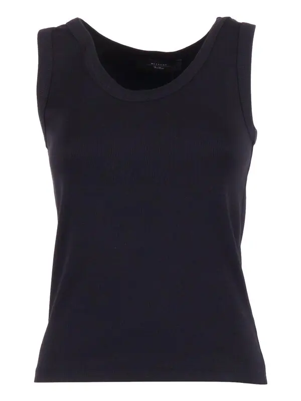 Max Mara Ribbed Tank Top - Black