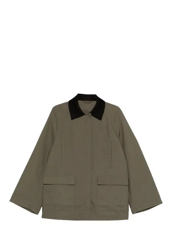 TOTEME Oversized Corduroy Collar Jacket - Green
