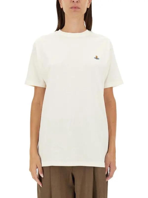 VIVIENNE WESTWOOD Orb Logo T-shirt - White