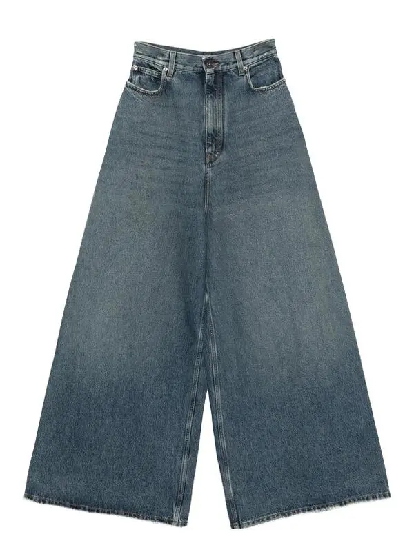 Balenciaga Wide-leg Denim Jeans - Blue