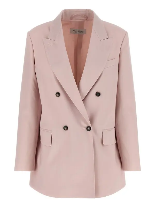 Max Mara Mombrosa Double-breasted Blazer - Pink