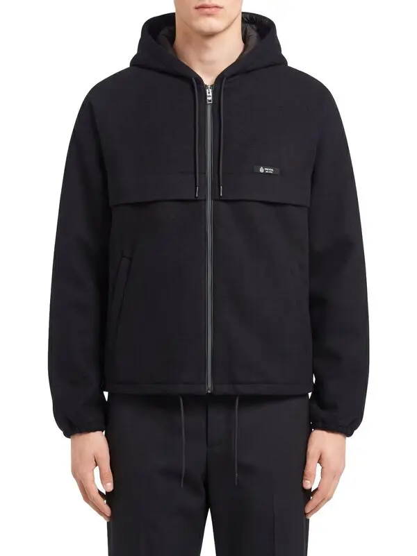 Prada Hooded Sweatshirt - Black