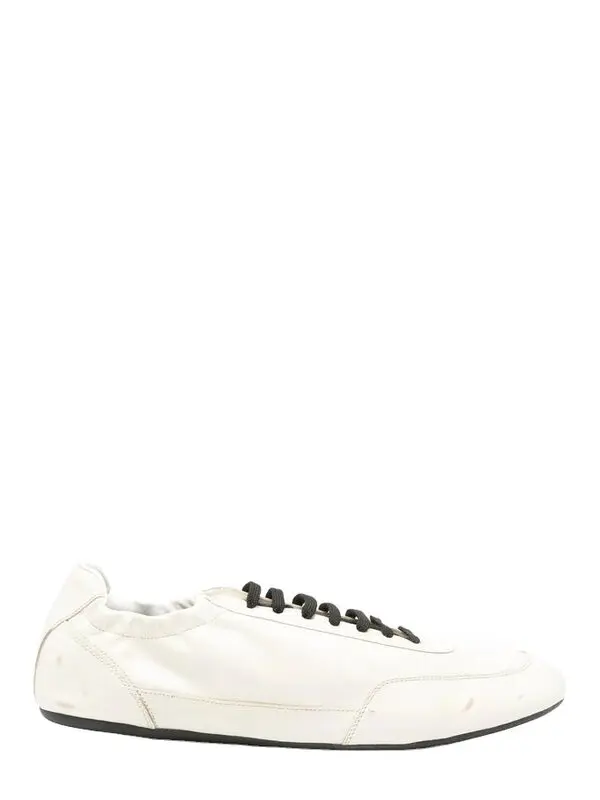 Prada Low-top Lace-up Trainers - Cream