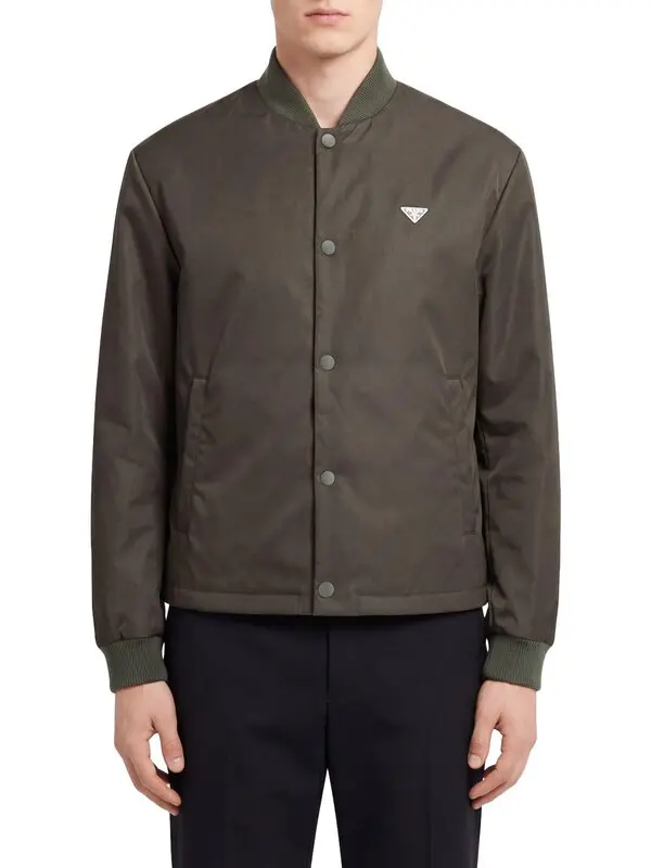 Prada Recycled Polyamide Bomber Jacket - Green
