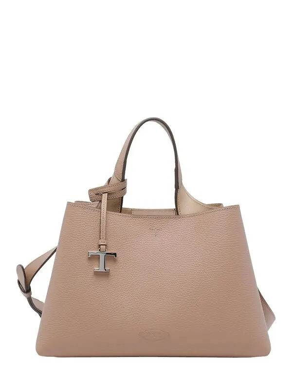TOD'S Small Leather Handbag - Cream