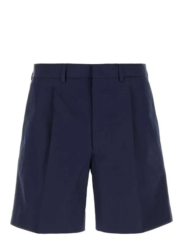 Prada Tailored Cotton Shorts - Blue