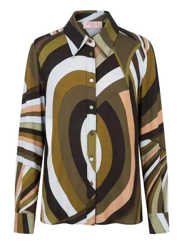 Emilio Pucci Printed Viscose Shirt - Multicolor