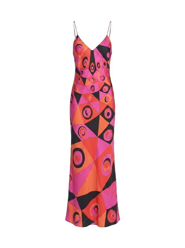 Emilio Pucci Silk Maxi Dress - Multicolor