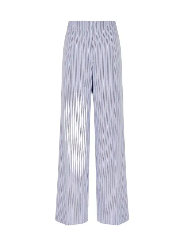 Dries Van Noten Pila Cupro Trousers - Blue