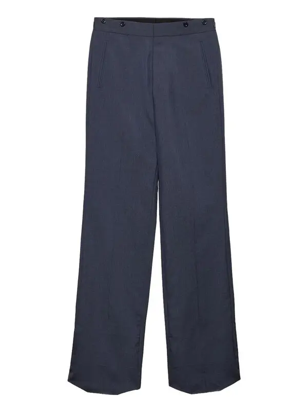 Prada Mohair Seta Tailored Trousers - Blue