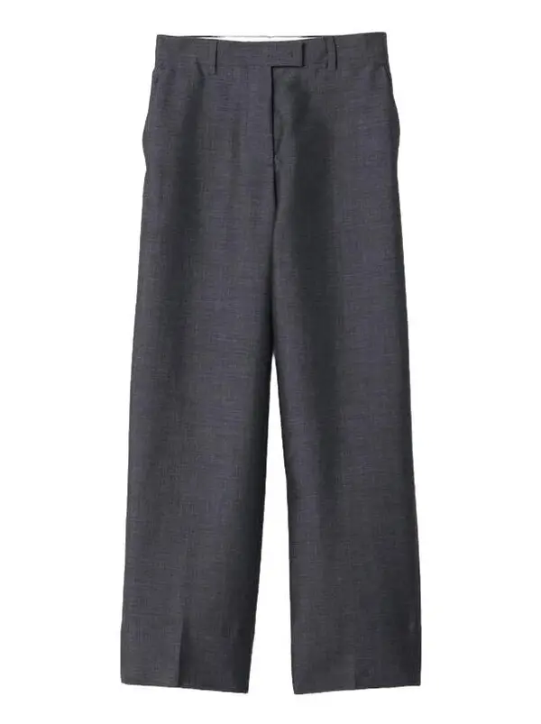 Miu Miu Straight Leg Trousers - Gray