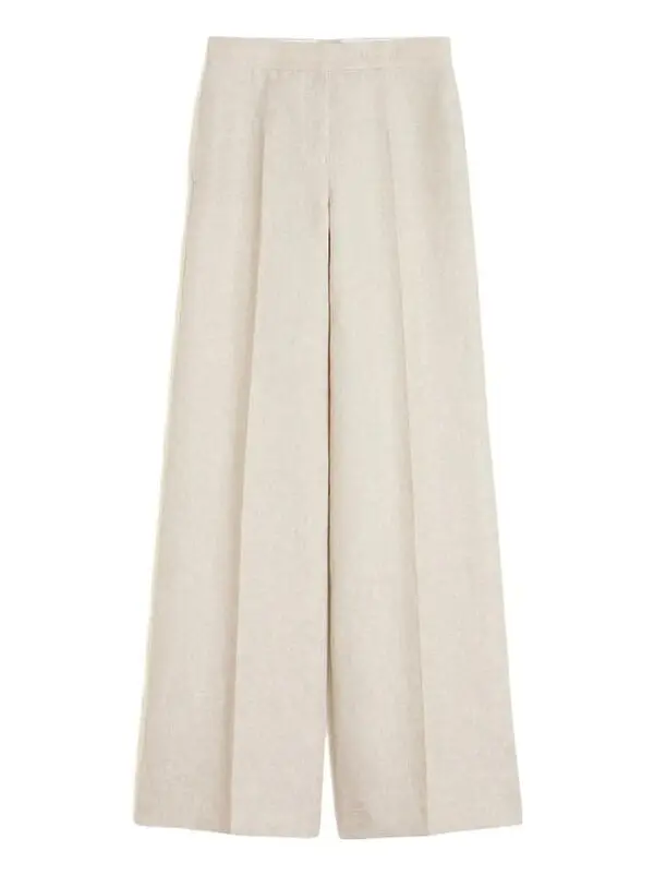 Max Mara Wide Leg Palazzo Pants - Cream