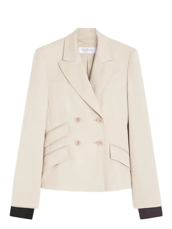 Max Mara Double Breasted Blazer - Cream