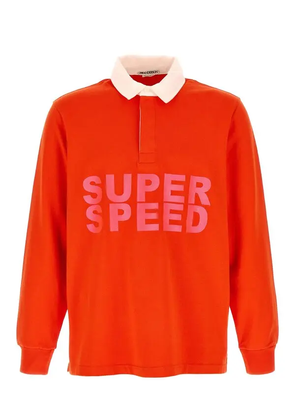 JW Anderson J.w.anderson 'super Speed' Polo Shirt - Red