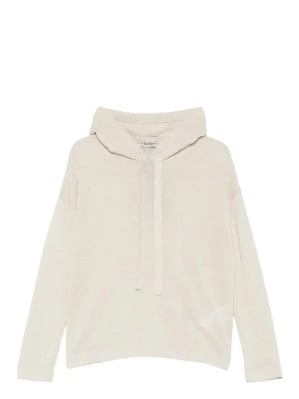 Max Mara Linen Blend Hoodie - Cream