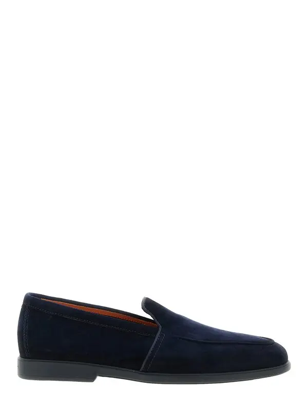 Santoni Malibù Suede Loafers - Blue