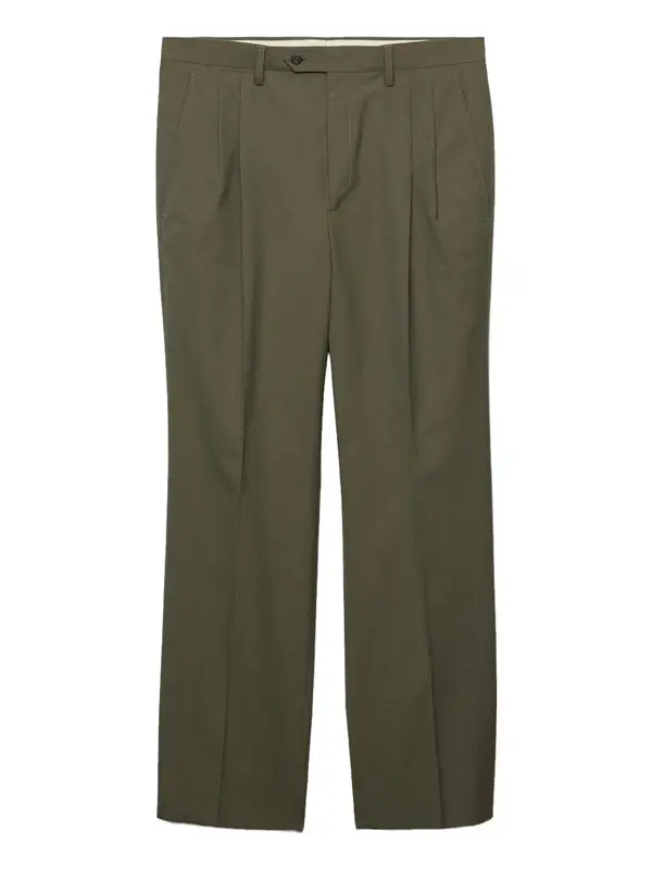 Prada Tailored Pleated Trousers - Green