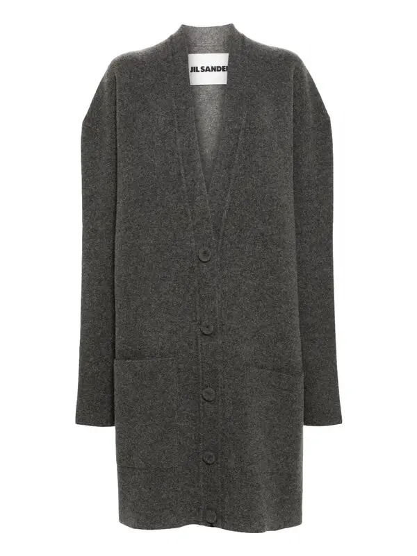 JIL SANDER Oversized Wool Cardigan - Multicolor