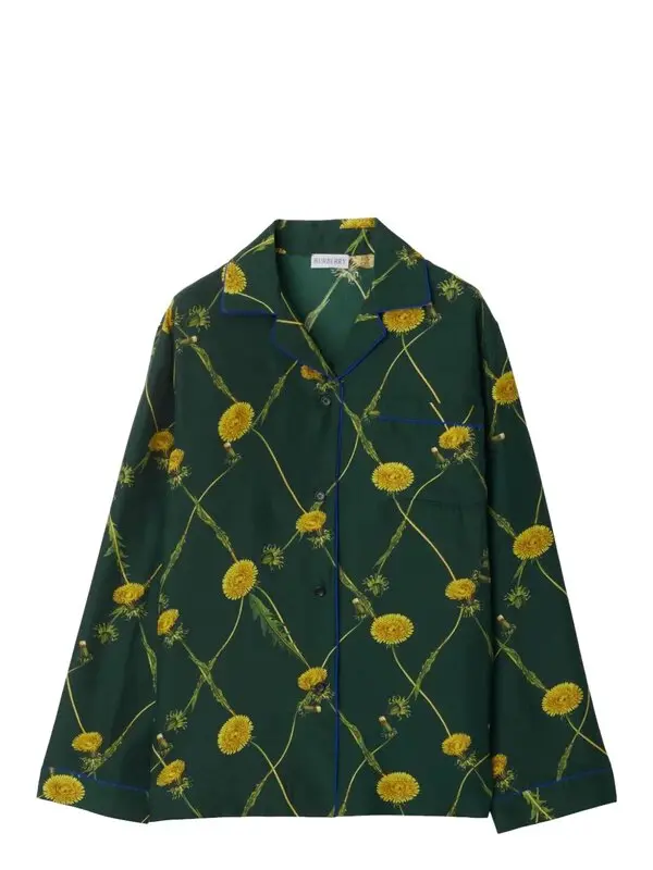 Burberry Printed Silk Shirt - Multicolor