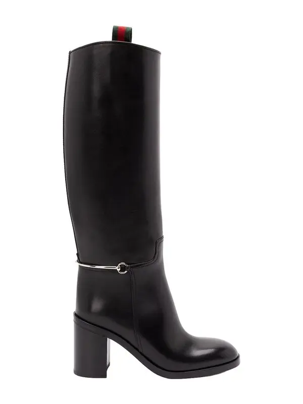 Gucci Charlotte Leather Boots - Multicolor