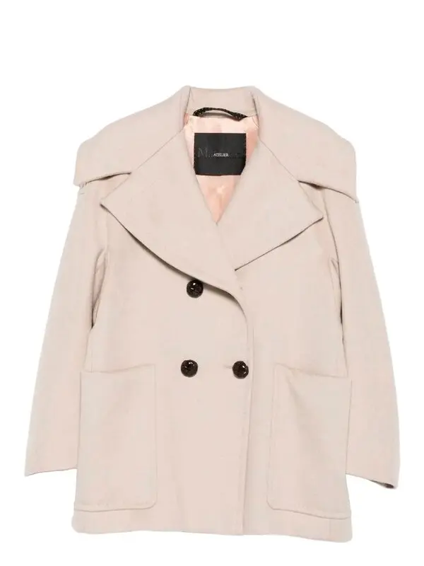 Max Mara Cashmere Double-breasted Jacket - Multicolor
