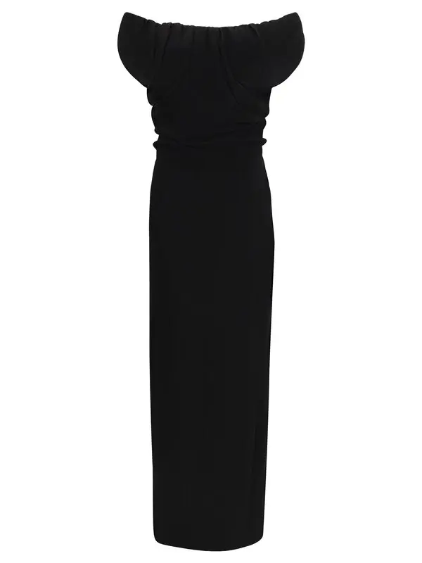 VIVIENNE WESTWOOD Ginnie Amber Draped Long Dress - Black