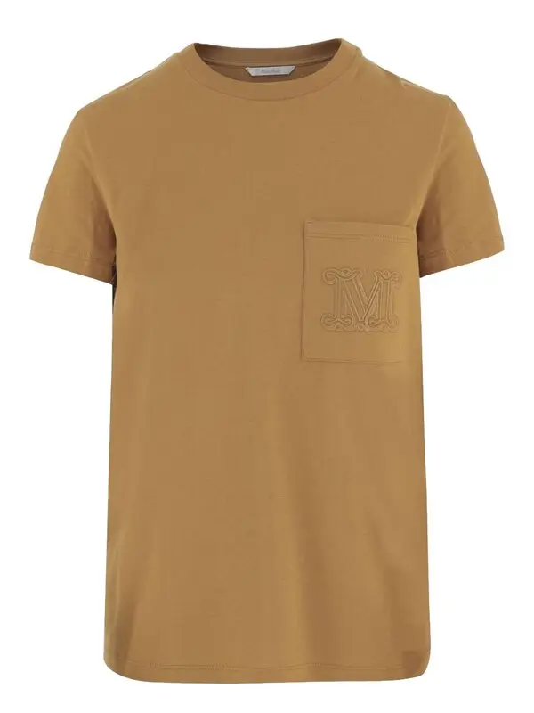 Max Mara Logo Pocket T-shirt - Brown